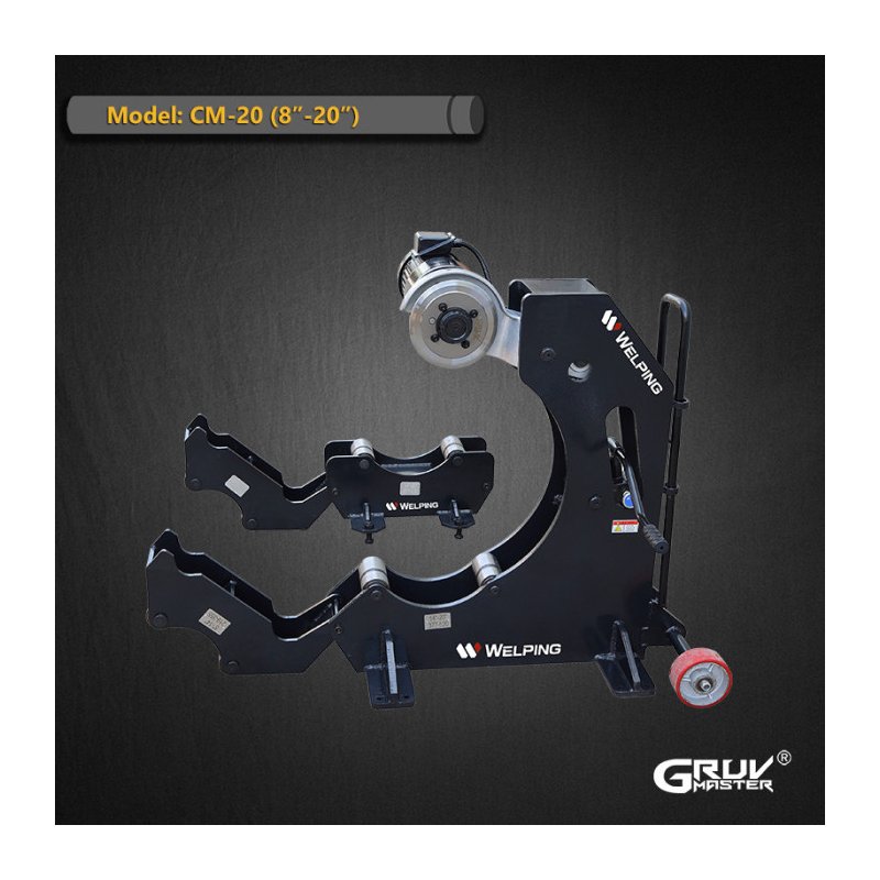 CM20 8 inch to 20 inch Hydraulic Steel Pipe Cutting Machine Sch10 Sch40