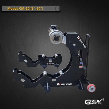 CM20 8 inch to 20 inch Hydraulic Steel Pipe Cutting Machine Sch10 Sch40