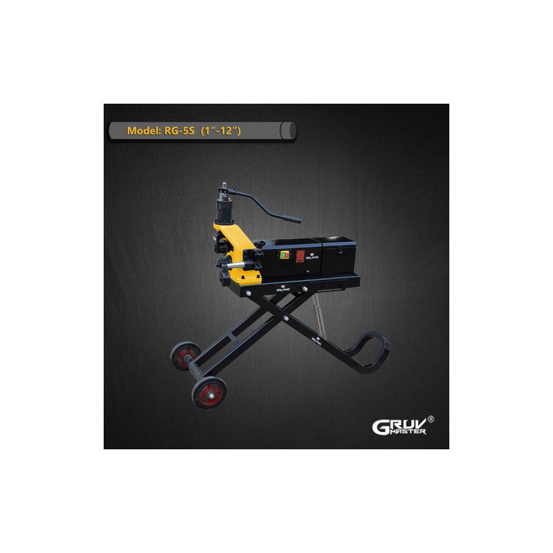 Pipe Hydraulic Roll Groover 1"-12" with fold trolly (RG-5S)